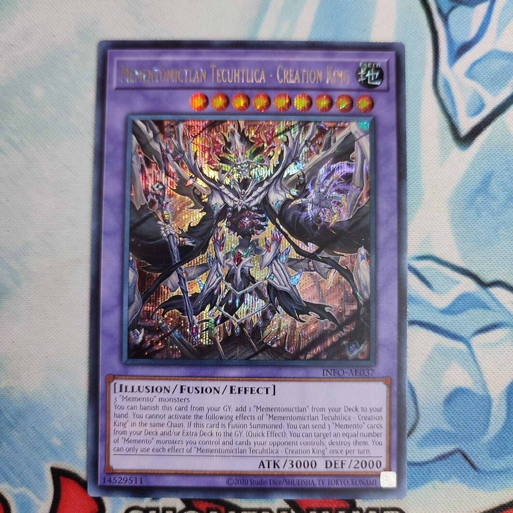 Jual yugioh AE mementomictlan tecuhtlica creation king INFO-AE037 SE original | Shopee Indonesia
