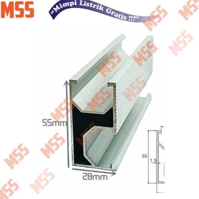 Jual Rail PV Mounting 5528, Solar Modul 220 - 240cm , T 1.5mm | Shopee ...