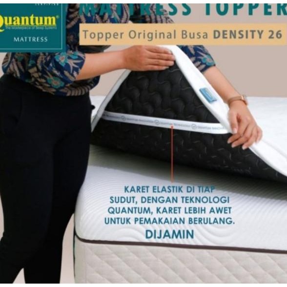 Jual Matras Topper Quantum Pelapis Pelindung Kasur Springbed Shopee