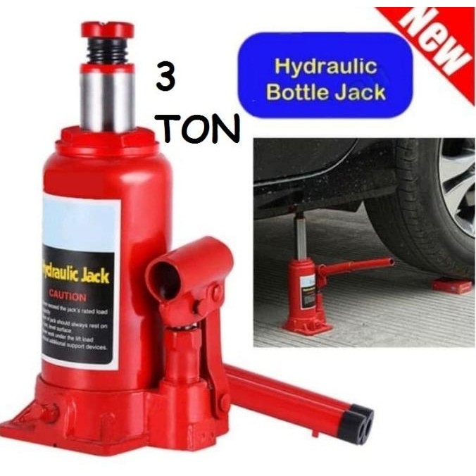 Jual Dongkrak BOTOL 3 ton Mobil Universal Kuat Murah model HYDRAULIC JACK | Shopee Indonesia