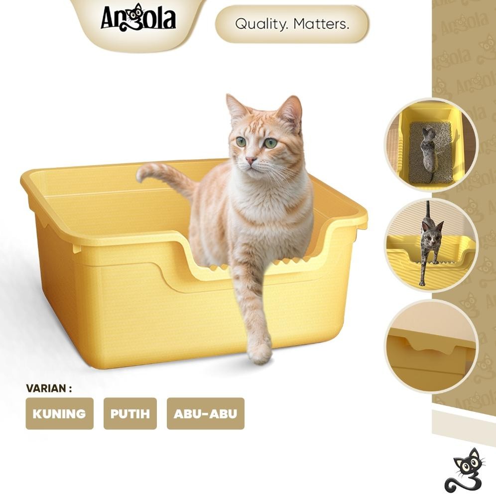Jual Pet Litter Box Desain Terbuka Ukuran Besar M19 Toilet Kucing ...