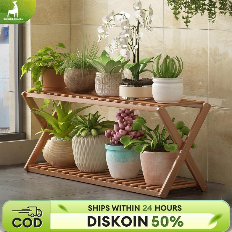 Jual Rak Bunga kayu Rak Tanaman Rak Pot Kembang Rak Bunga Minimalis Rak ...