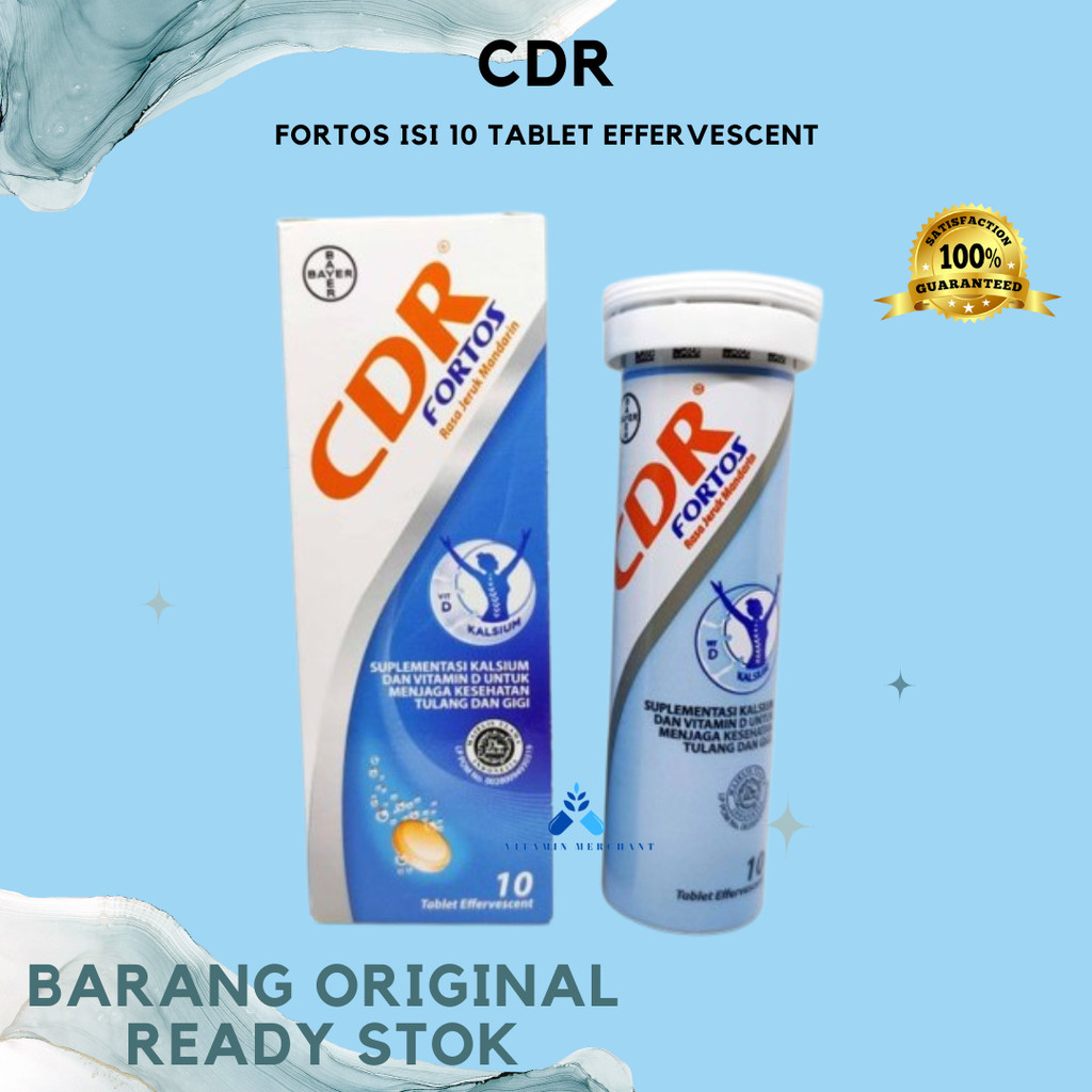 Jual CDR Fortos Isi 10 Tablet - Suplemen Kalsium untuk Tulang dan Gigi ...