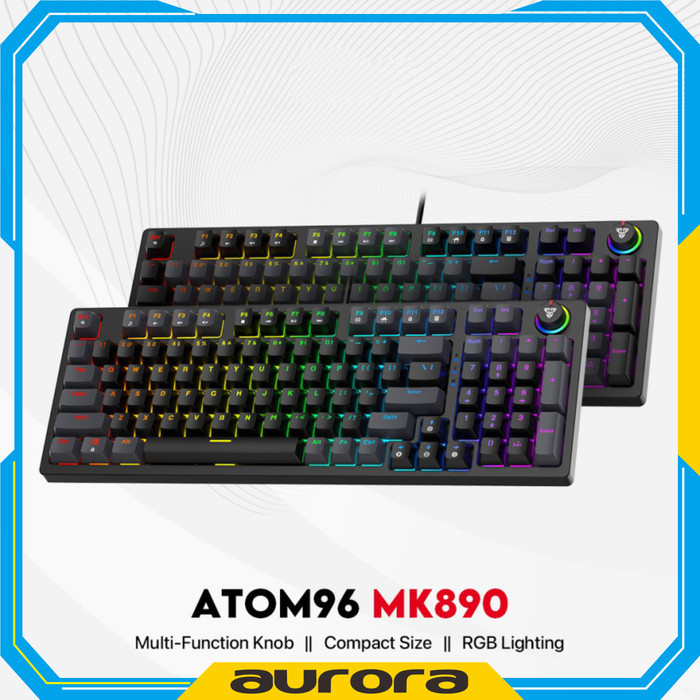 Jual TERBARU!! Fantech ATOM96 MK890 RGB ATOM-96 Full Size Mechanical ...