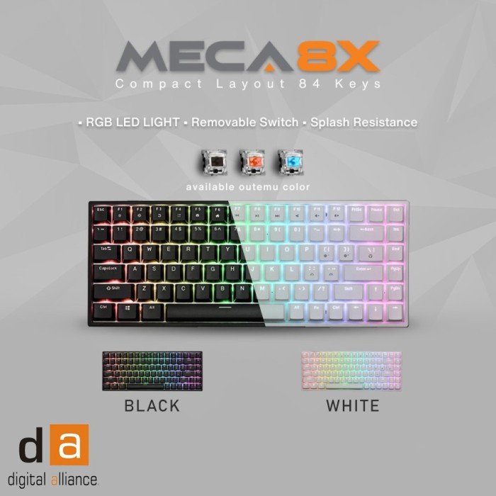 Jual READY!! Digital Alliance Meca 8X Mechanical Gaming Keyboard ...