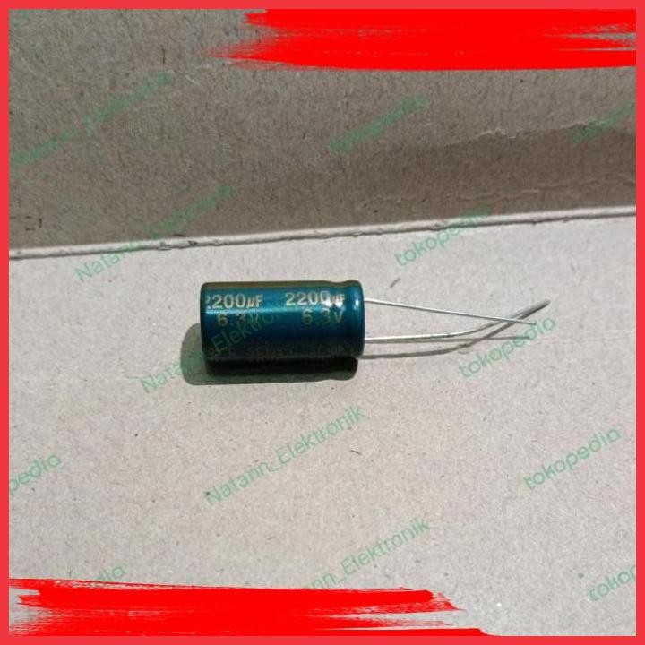 Jual (MASDU) 5657 KAPASITOR ELCO 2200UF 2200 UF 6.3VOLT 6,3VOLT 6.3 6,3 ...