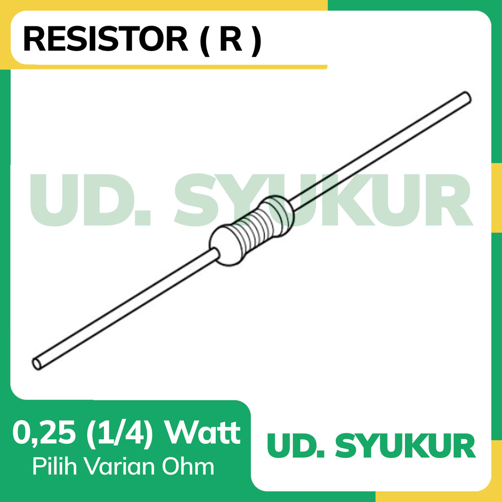 Jual Resistor 1/4 Watt 10K - 90K Ohm ( 10K ohm, 11K ohm, 12K ohm, 15K ...