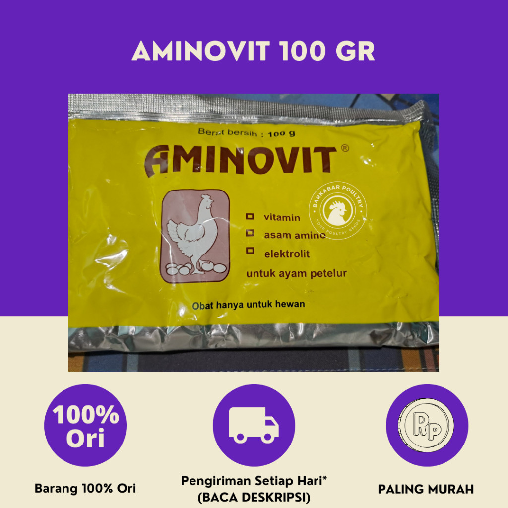 Jual Aminovit 100 Gram (Vitamin Ayam Petelur) | Shopee Indonesia