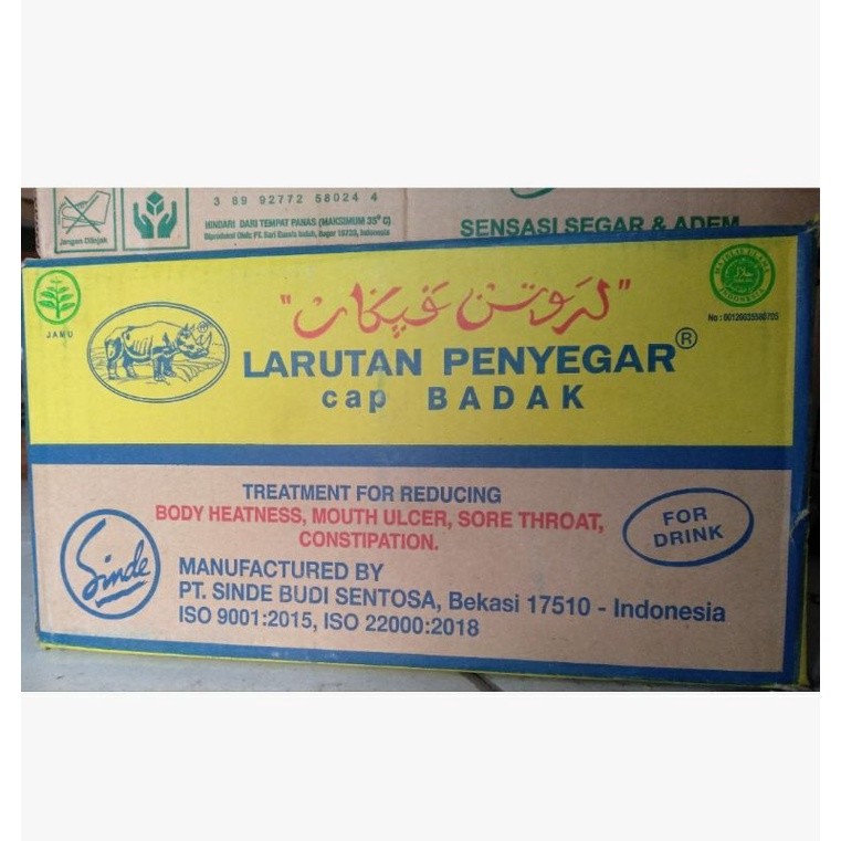 Jual Larutan Botol Cap Badak 200 ml x 48 Botol Per Dus | Shopee Indonesia