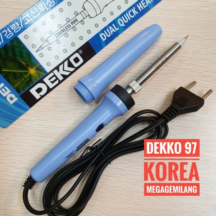 Jual SOLDER DEKKO 97 WITH QUICK HEAT BUTTON 20-200 WATT | Shopee Indonesia