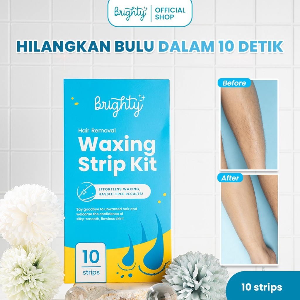 Jual Brighty Hair Removal Waxing Strip Kit Waxing Ketiak Paket Waxing ...