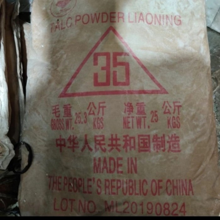Jual TALC LIAONING POWDER / Talak Lioning 25 kg New!! | Shopee Indonesia