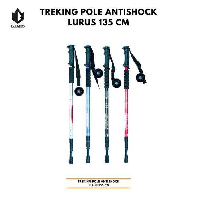 Jual Trekking Pole Antishock 135cm lurus - Tongkat Hiking - Tongkat ...