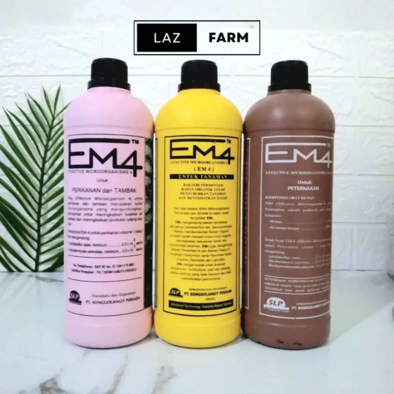 Jual PUPUK EM4 PERIKANAN / PERTANIAN / PETERNAKAN 1 LITER | Shopee ...
