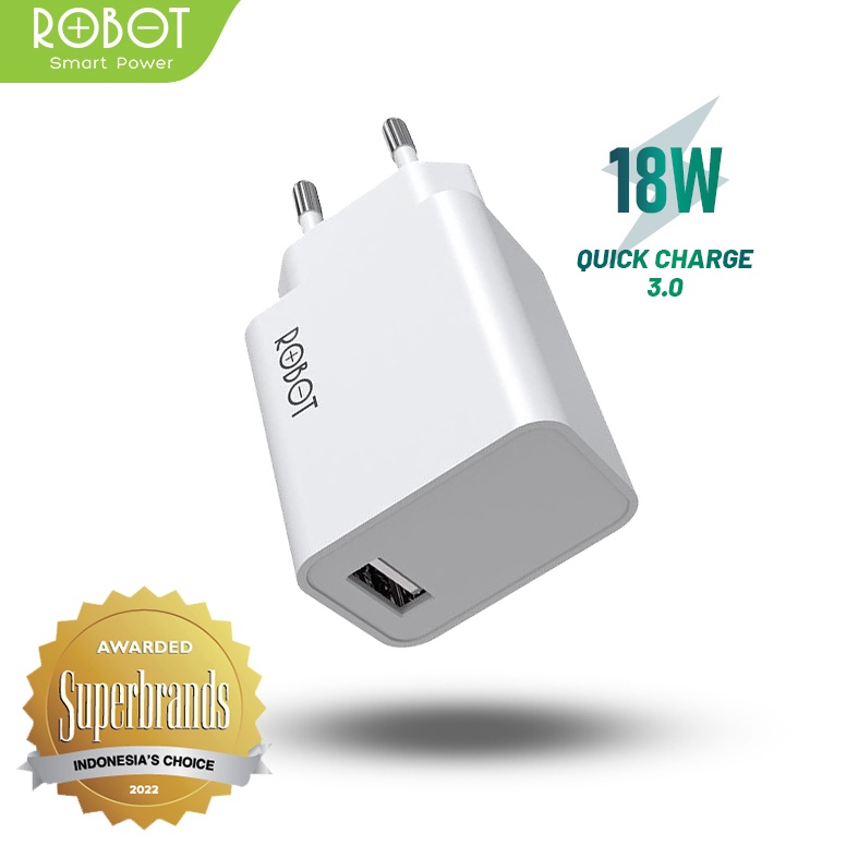 Jual Serbuuuu.. ROBOT Single Port Quick Charger RT-F1 QC 3.0 Original ...