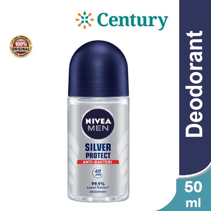Jual NIVEA MEN SILVER PROTECT ANTI BAKTERI DEODORANT 50ML / DEODORANT MEN/ PERAWATAN TUBUH ...
