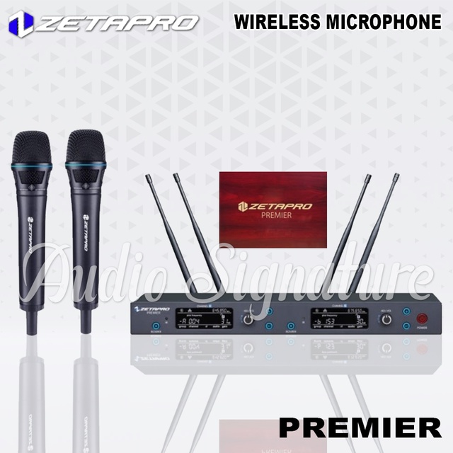 Jual Microphone Mic Wireless ZETAPRO PREMIER 2 Handle Original | Shopee ...