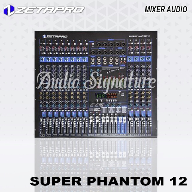 Jual Mixer 12 Channel ZETAPRO SUPER PHANTOM 12 Original | Shopee Indonesia