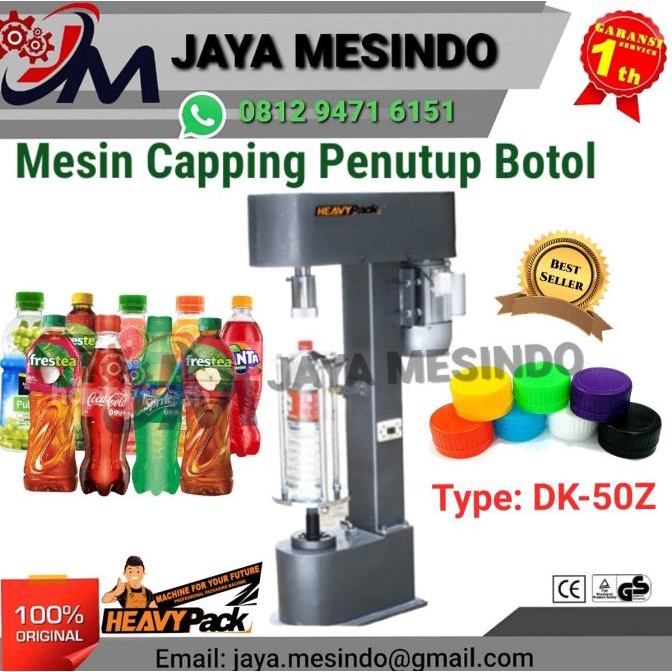 Jual Mesin Tutup Botol Plastik / Capping Machine Dk-50Z Heavypack ...