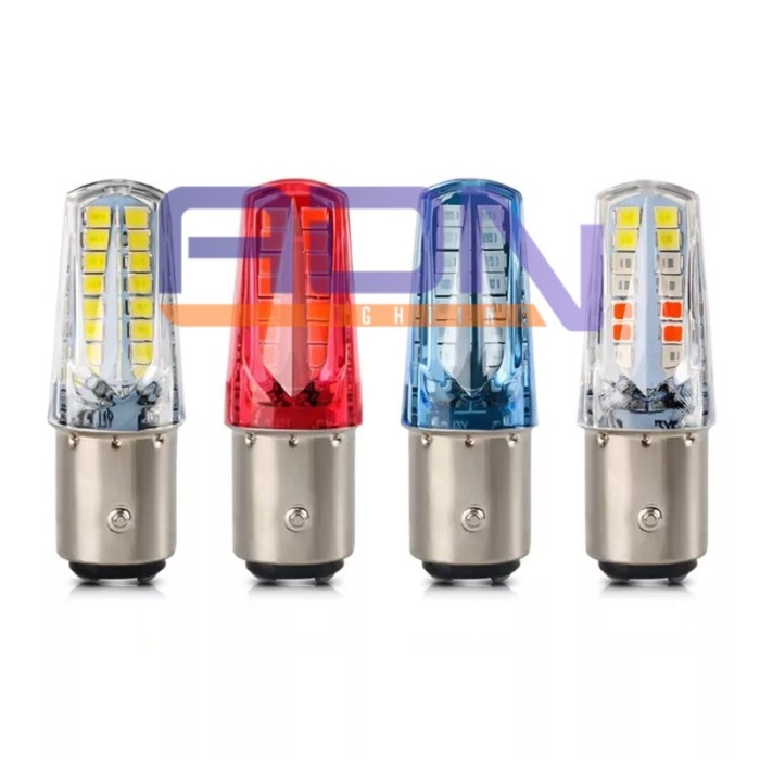 Jual LAMPU LED REM MOBIL MOTOR 1157 RGB RUNNING KEDIP STROBO PYRAMID ...