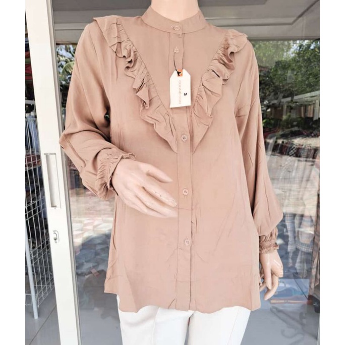 Jual CONNEXION KEMEJA RUFLE | Shopee Indonesia