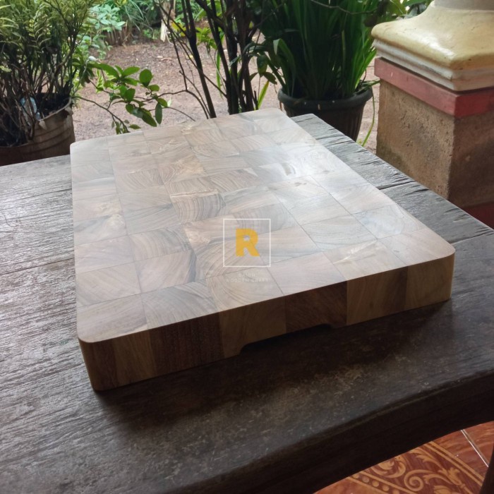 Jual Battom- Talenan Kayu Jati Butcher Block Besar / Cutting Board 45 X ...