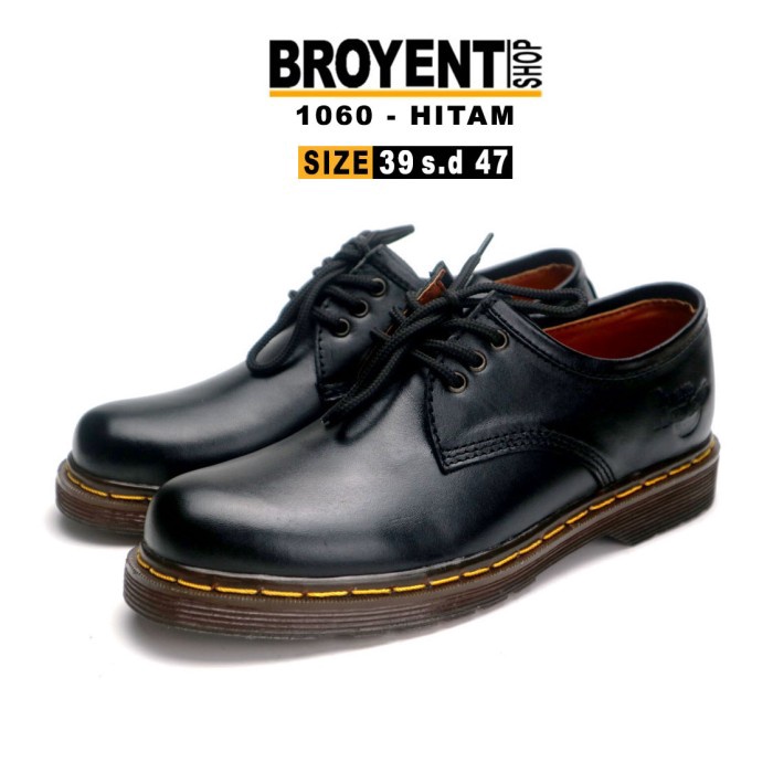 Jual Sepatu Kulit Model Docmart Low Boot Warna Hitam 1060 Berkualitas ...