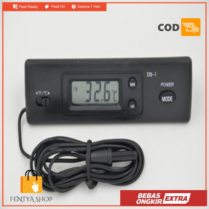 Jual Thermometer kulkas aquarium showcase/ Thermometer indoor outdoor ...