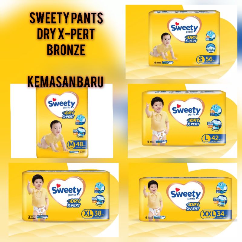 Jual SWEETY BRONZE PANTS Dry Xpert Jumbo Pack S56 / M48 / L44 / XL38 ...