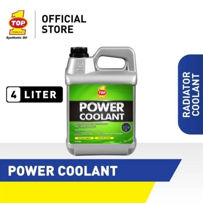 Jual Top 1 One Power Coolant 1 Galon 4 Liter Air Radiator Mobil Hijau ...