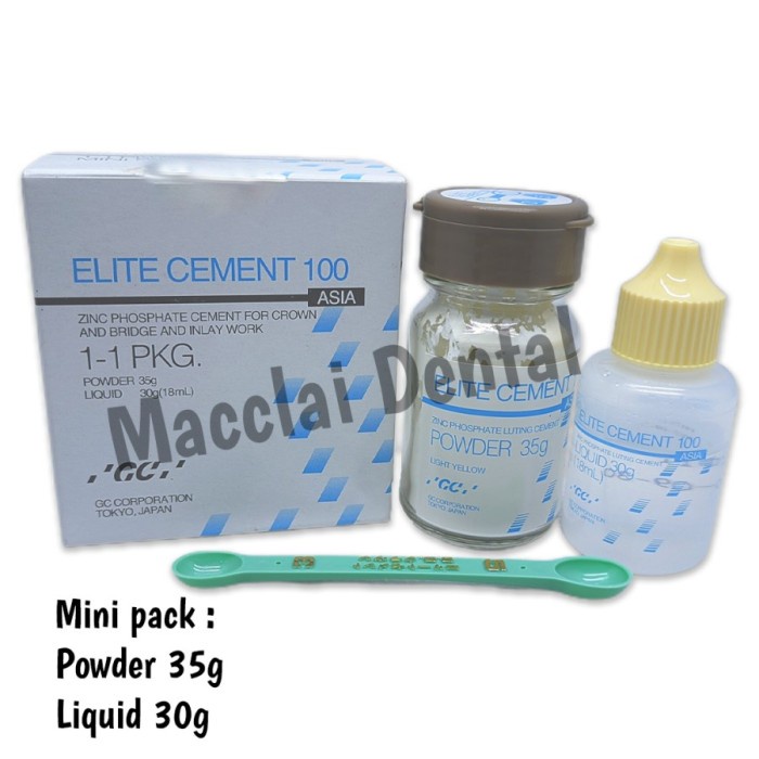 Jual ELITE CEMENT 100 ZINC PHOSPHATE CEMENT UNTUK SEMENTASI DENTAL ...