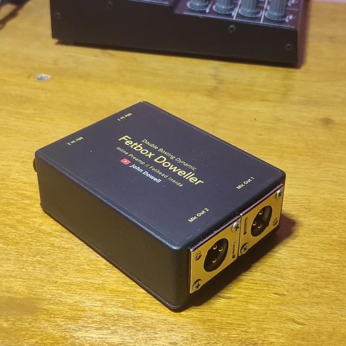 Jual Booster Microphone Inline Preamp Fethead (Copy) Dual Input ...