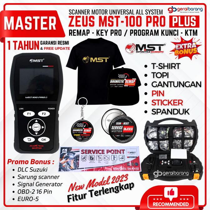 Jual Scanner Motor Injeksi Universal MASTER ZEUS MST 100 PRO PLUS ...