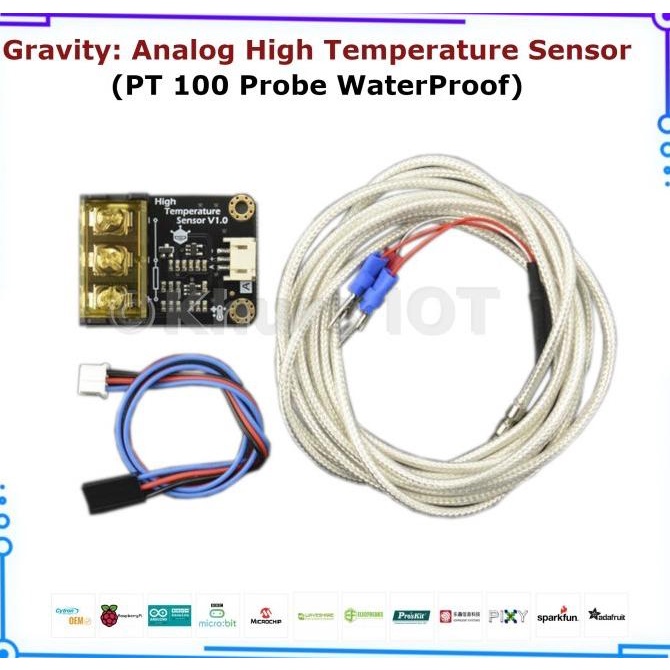 Jual DFRobot Gravity: Analog High Temperature Sensor PT100 | Shopee Indonesia