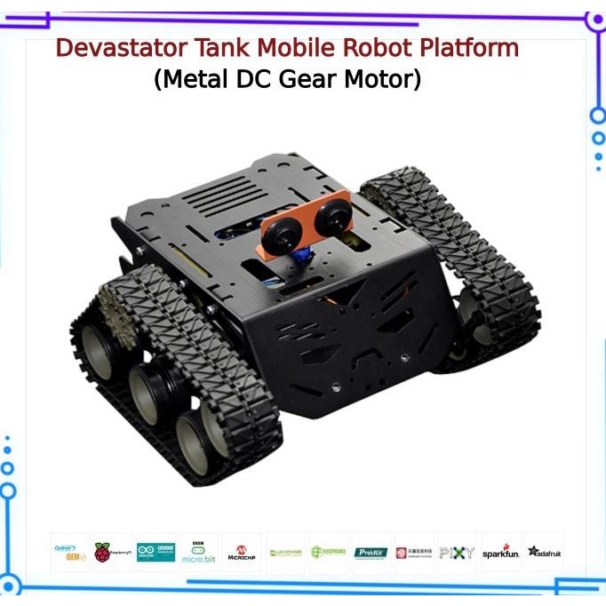 Jual DFRobot - Devastator Tank Mobile Robot Platform (Metal DC Gear Motor) | Shopee Indonesia