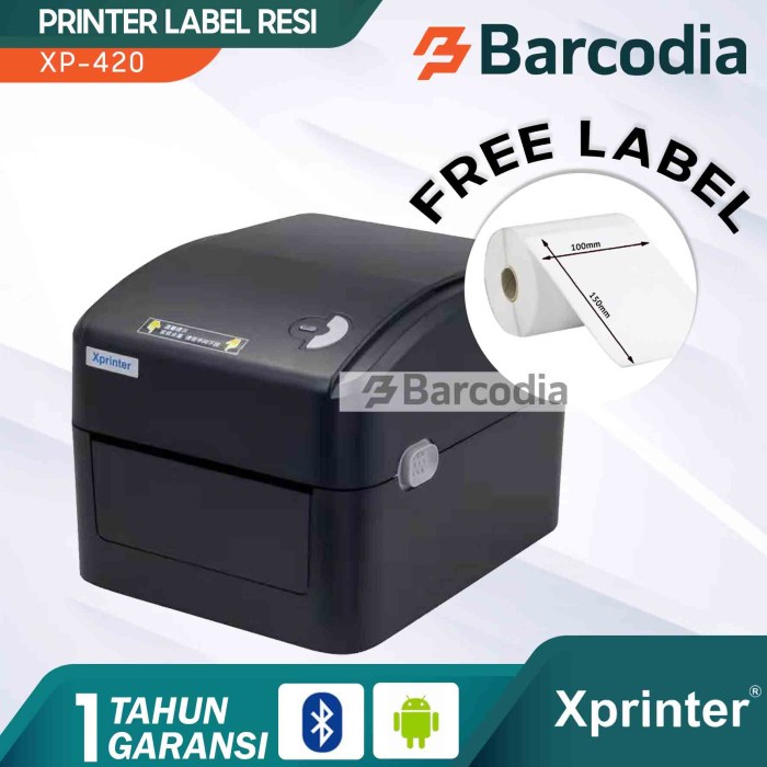 Jual Printer Barcode Label Bluetooth Printer Xp-420B Bi-420B 110Mm / A6 ...