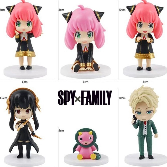 Jual Baru Action Figure Spy x Family Anya PVC Pajangan Meja Cake Topper ...