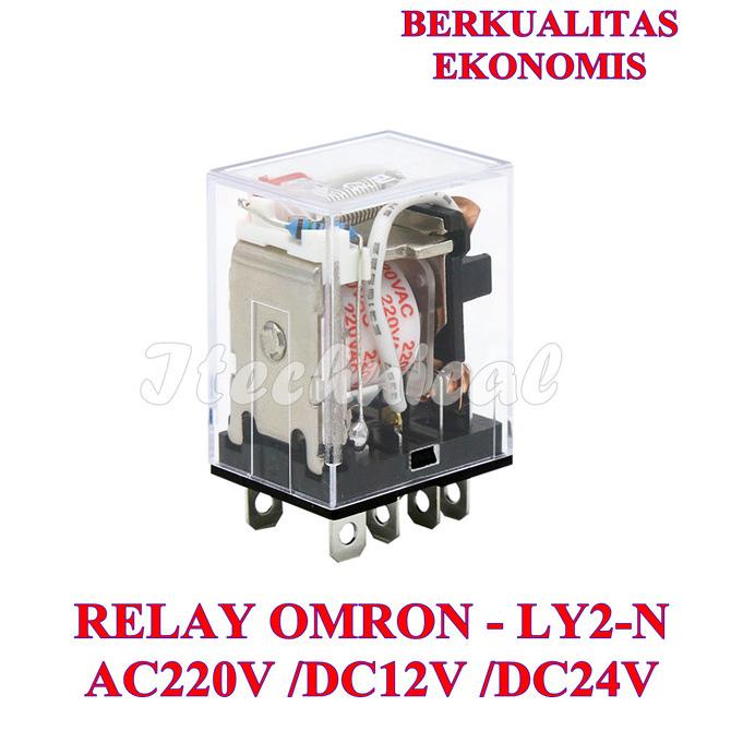 Jual RELAY LY2 12V OMRON / RELAY LY2N 24V OMR / RELAY LY2-N 220V 8 PIN | Shopee Indonesia