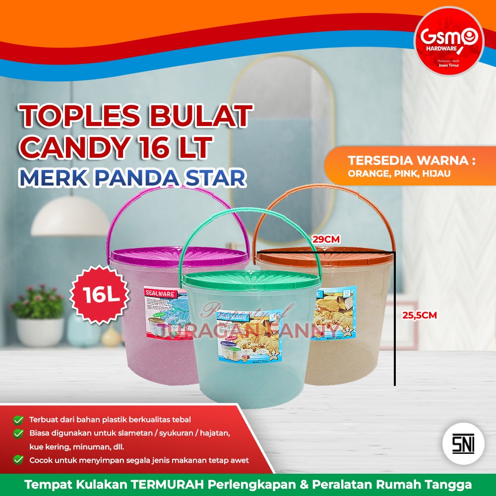 Jual TOPLES BULAT CANDY 16 LT PANDA STAR | Shopee Indonesia