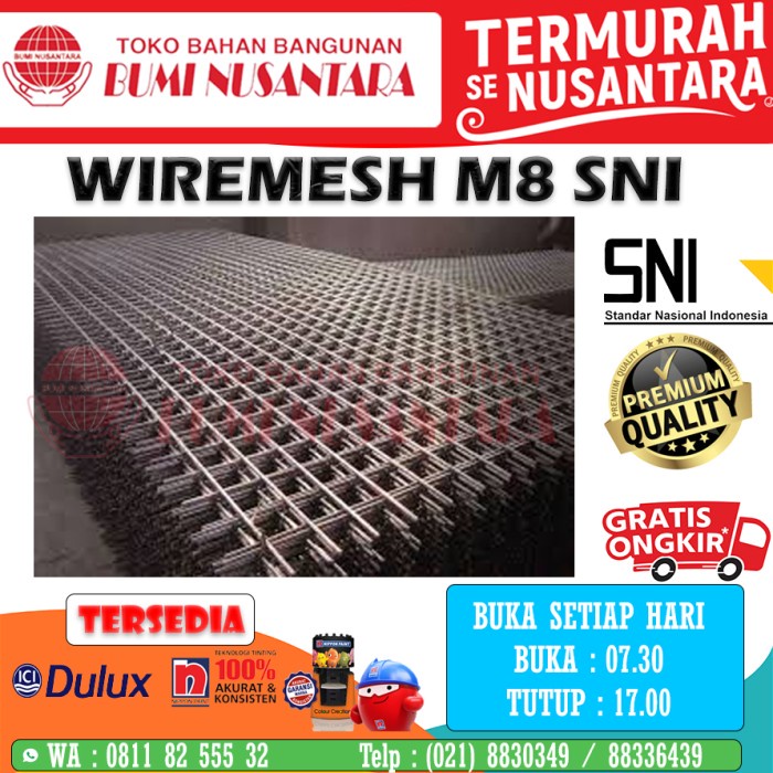 Jual Bestseller Wiremesh M8 Full Sni Wire Mesh 8Mm Full | Shopee Indonesia
