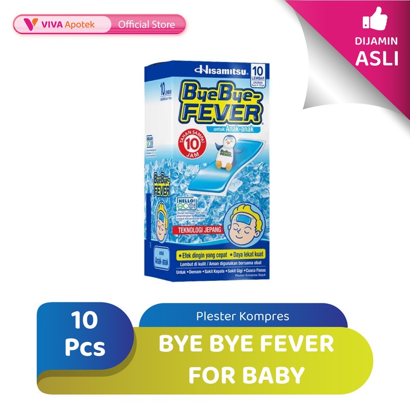 Jual Bye Bye Fever For Baby untuk Menurunkan Demam (10 Pcs) | Shopee ...