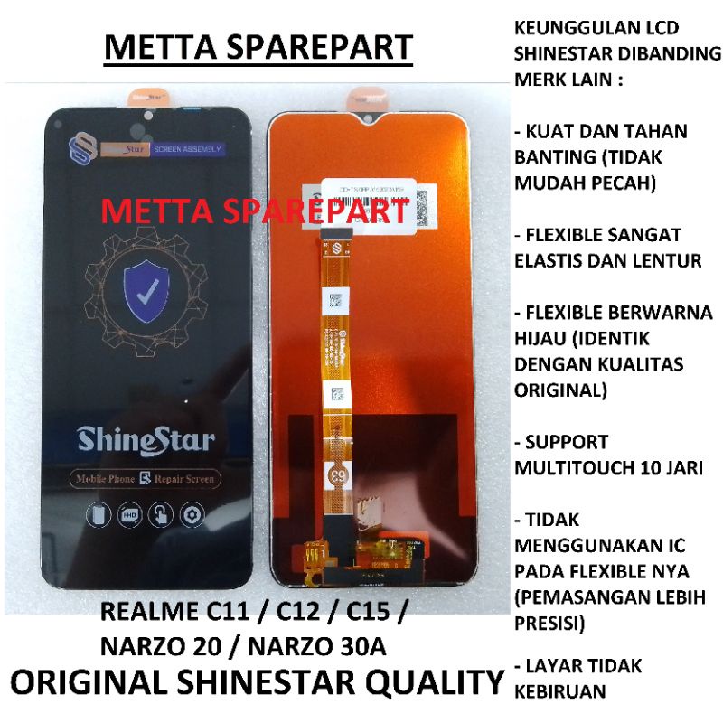 Jual Original ShineStar Quality LCD Touchscreen Realme C11 / C12 / C15 / Narzo 20 / Narzo 30A ...