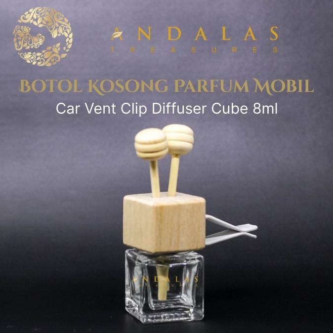 Jual BOTOL KOSONG PARFUM MOBIL 8ML CAR REED DIFFUSER CUBE KAYU VENT ...