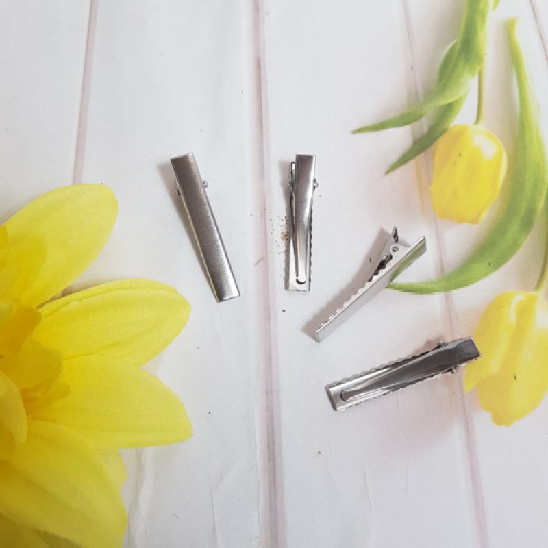 Jual (12 pcs) JEPIT BUAYA ALLIGATOR CLIP JEPIT POLOS JEPIT BESI HITAM ...