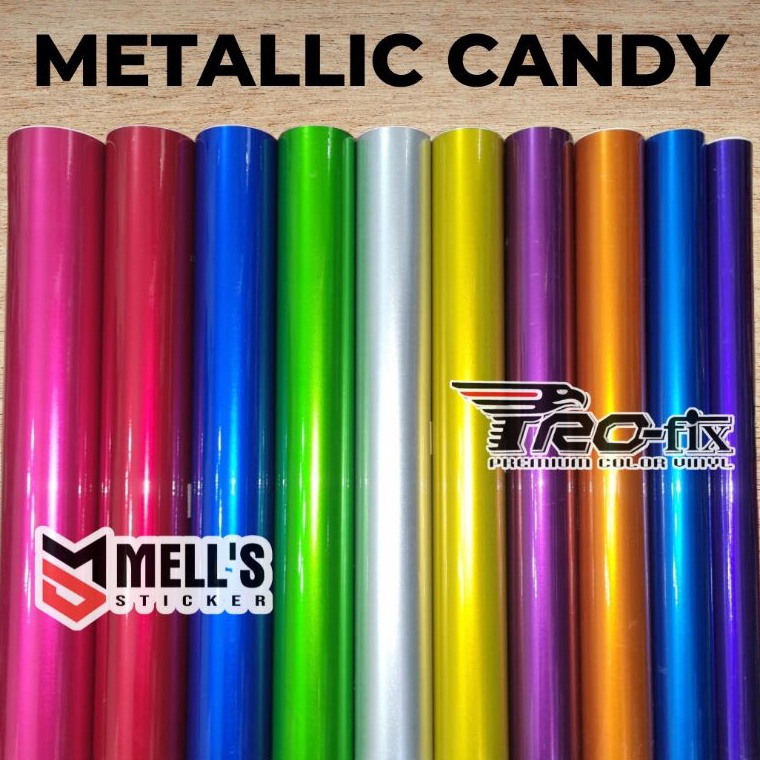 Jual MENARIK stiker sticker skotlet metalic candy metalik metalic candy ...