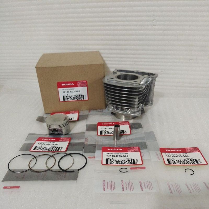 Jual Cylinder Block Blok Seher seker Buring Bureng + Piston Kit Set Honda Genio Beat 2020 scoopy ...