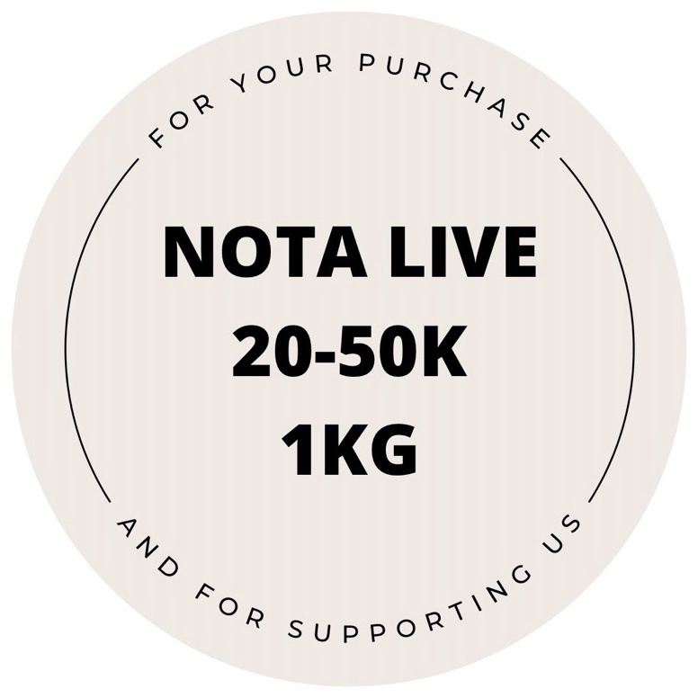 Jual SHOPEE 10.10 NOTA LIVE 20-50 1KG .,,.,., | Shopee Indonesia