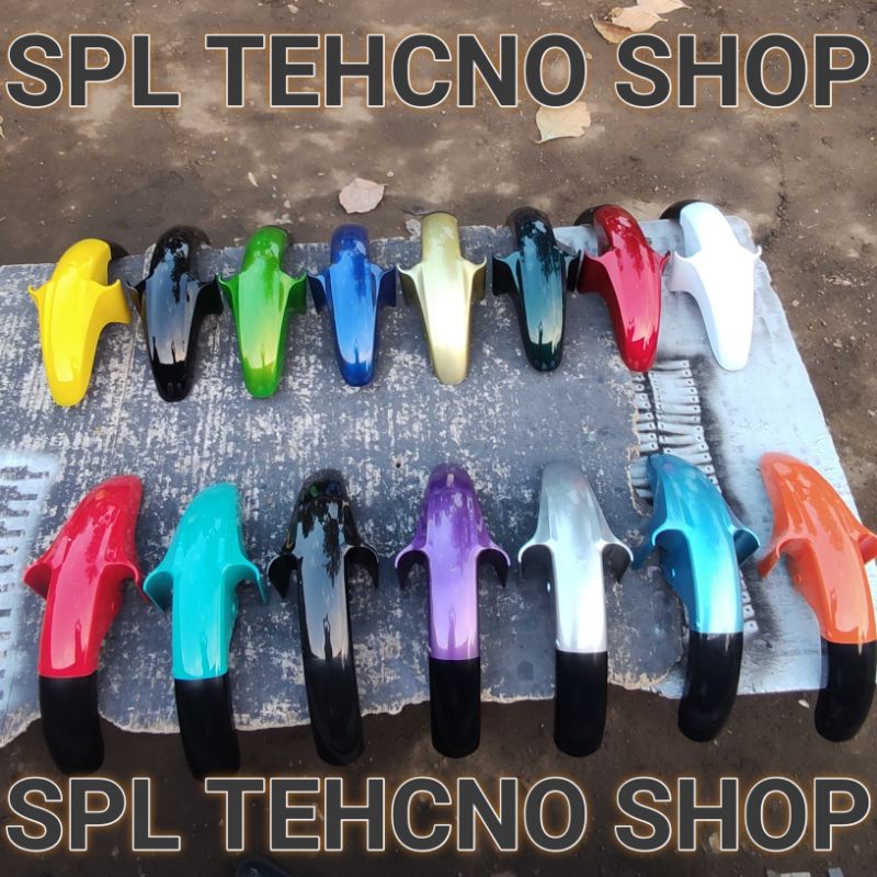 Jual Spakbor Depan Kawasaki Leo Slebor Depan Leo Biru Kuning Putih ...