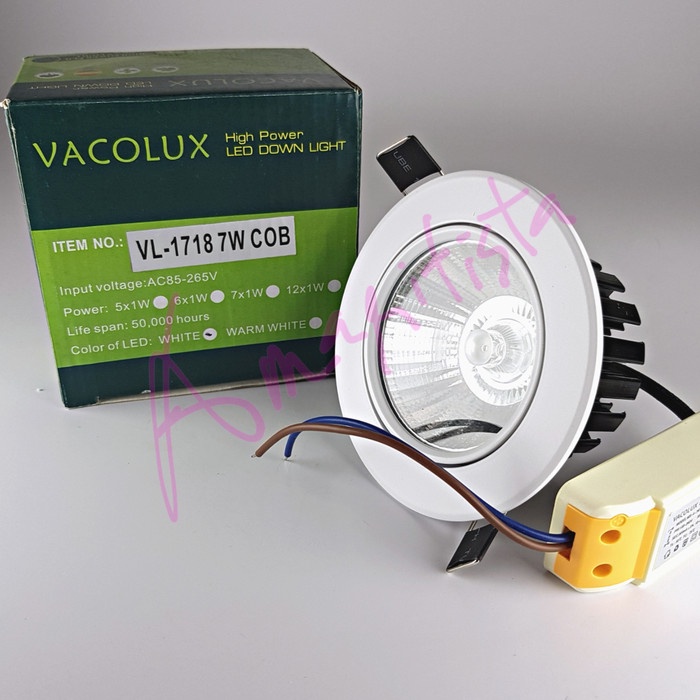 Jual Vacolux Downlight LED COB Spotlight Sorot 7watt 3" 3inch 220V VL ...