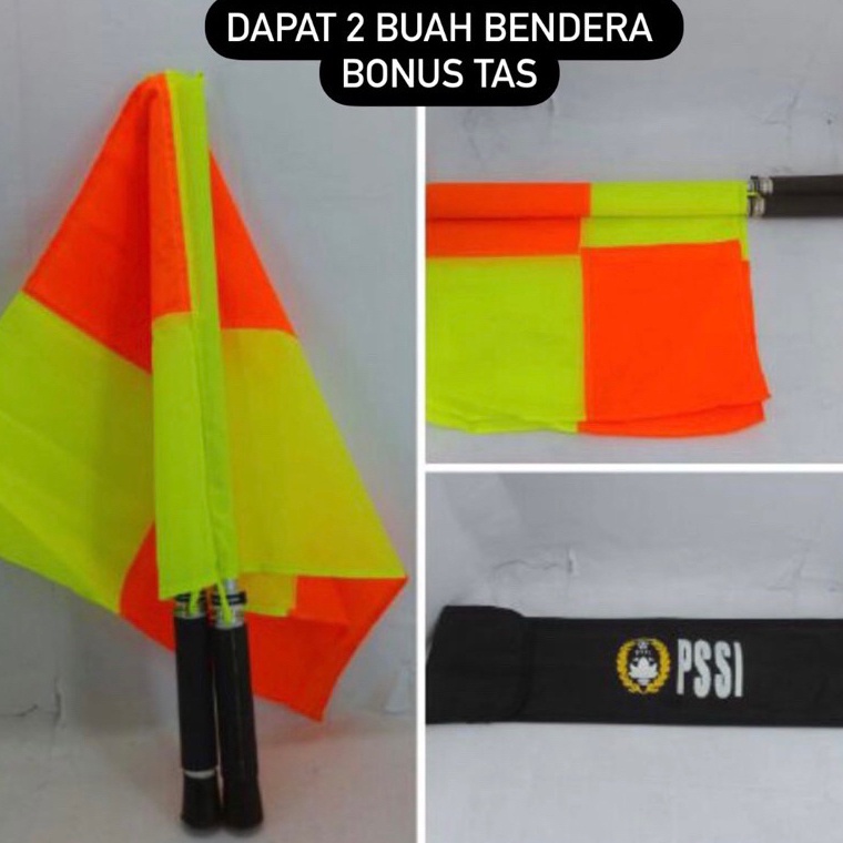 Jual ShareNowF0r5Q BENDERA ASISTEN WASIT BONUS TAS ISI 2 HAKIM GARIS ...